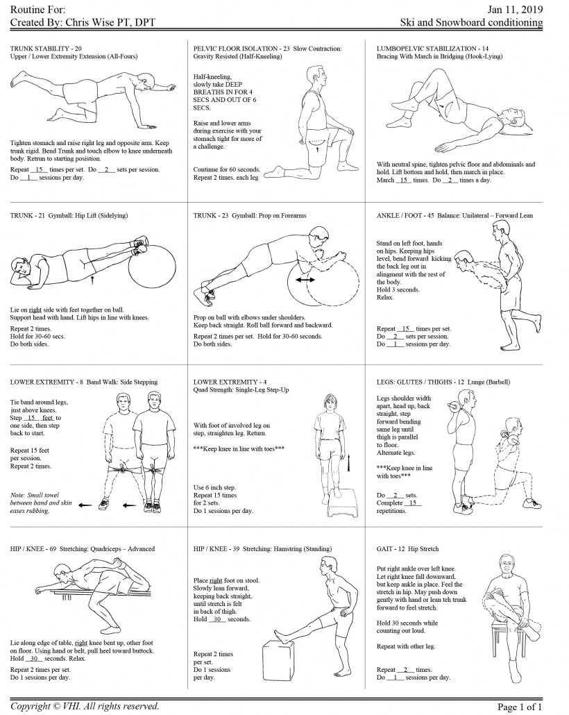 Exercises to Help You Stay Safe on the Slopes - West Michigan Orthopaedics